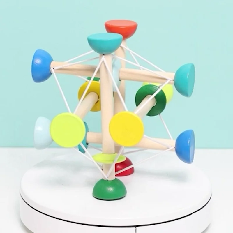 Wooden Subscription Box Toddlers Grasping Activity Toy Food Grade Chew ...