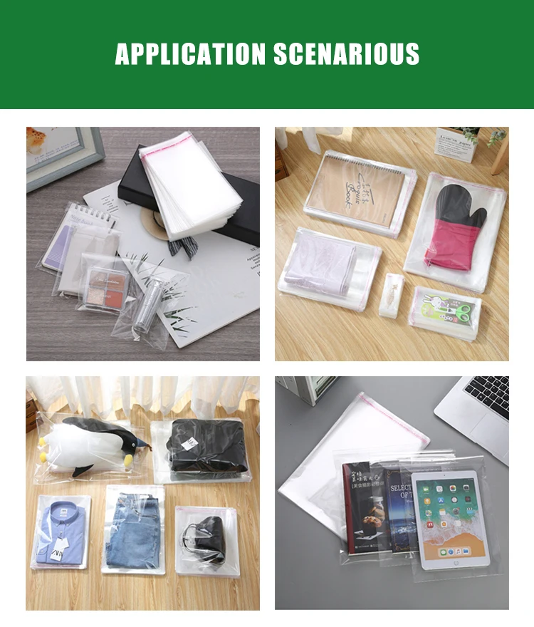 Transparent Self-Adhesive Plastic Bags for Fresh-keeping