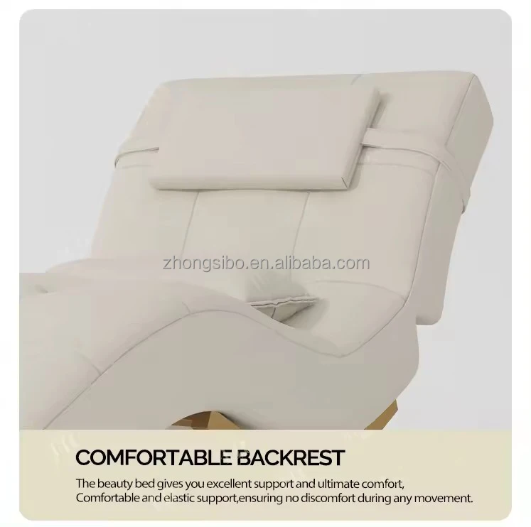 Modern Luxury Golden Base Lifting Lash Bed Beauty Massage