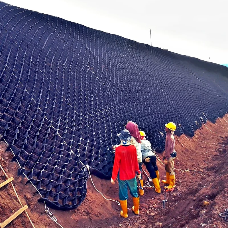 Astm Standard Hdpe Textured/perforated Geocells For Slope/retaining ...