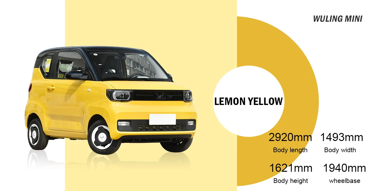 Official Store Wuling Hongguang Mini Ev Macaron 2024 New 4 Seats 215km ...
