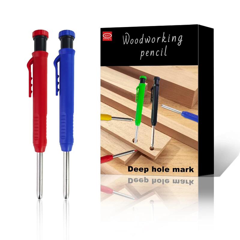 KHY Solid Deep Hole Mechanical With Lid Carpenter Marking Pencil ...