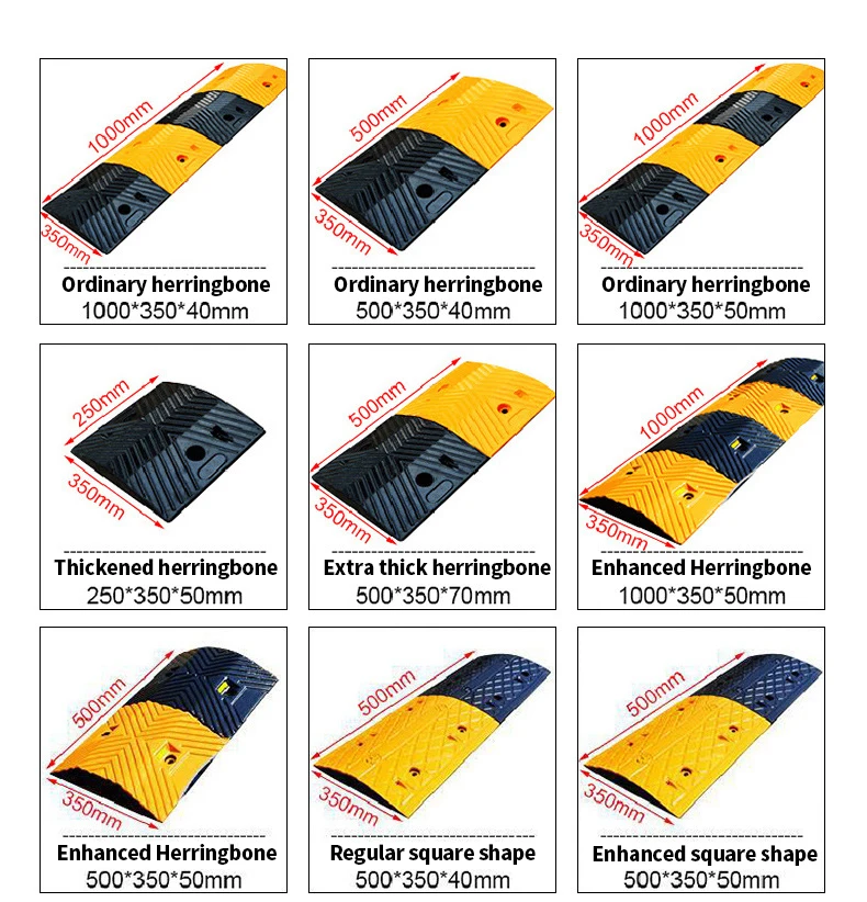Speed Bumps For Parking Lot Traffic Driveway Plastic Industrial Heavy ...