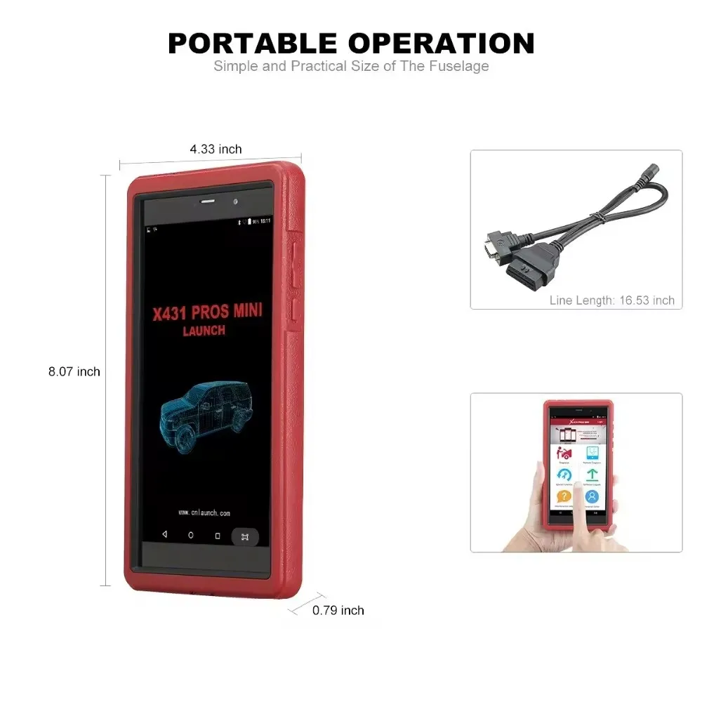 Launch X431 Pros Mini Auto Scanner 2020 Pk G Scan 3 Diagnostic Scan ...