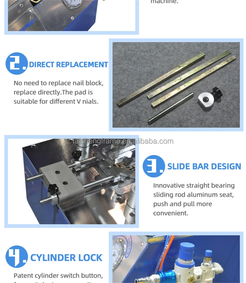 TS-J21 203 Underpinner Universal Picture Frame Joint Machine Desk-top V ...