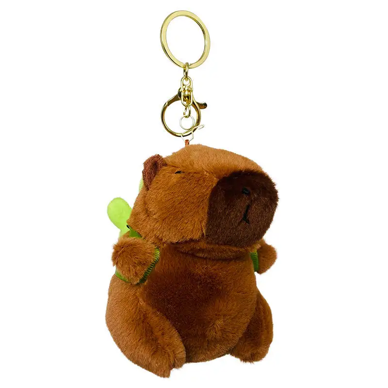Capybara Plush Toy Stuffed Animals Keychain Metal Key Chains Portable ...