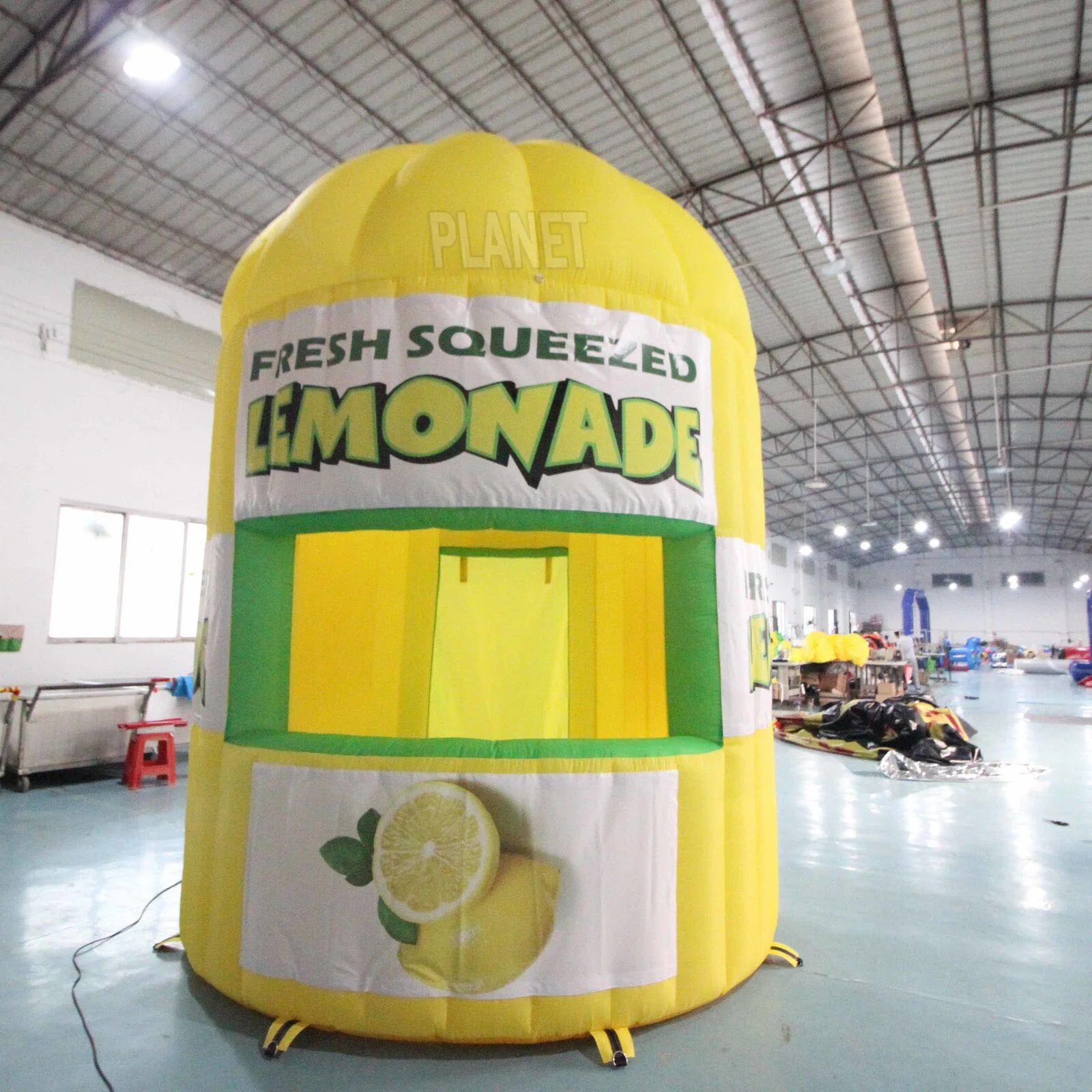 Inflatable Lemon Cartoon Booth Aerated Custom Made Sales Tent ...