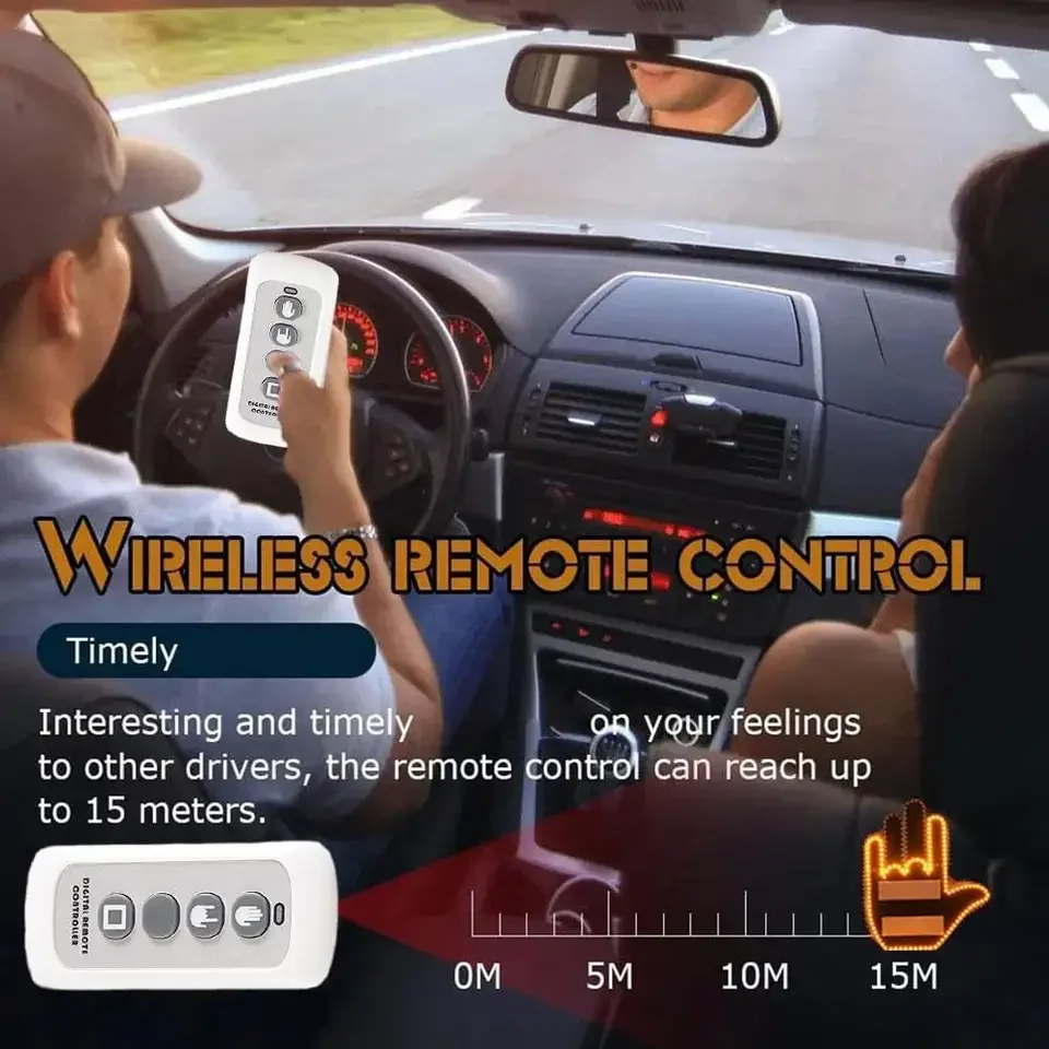 Car Universal Gesture Light, Car Multi-function Warning Light, Reminder ...