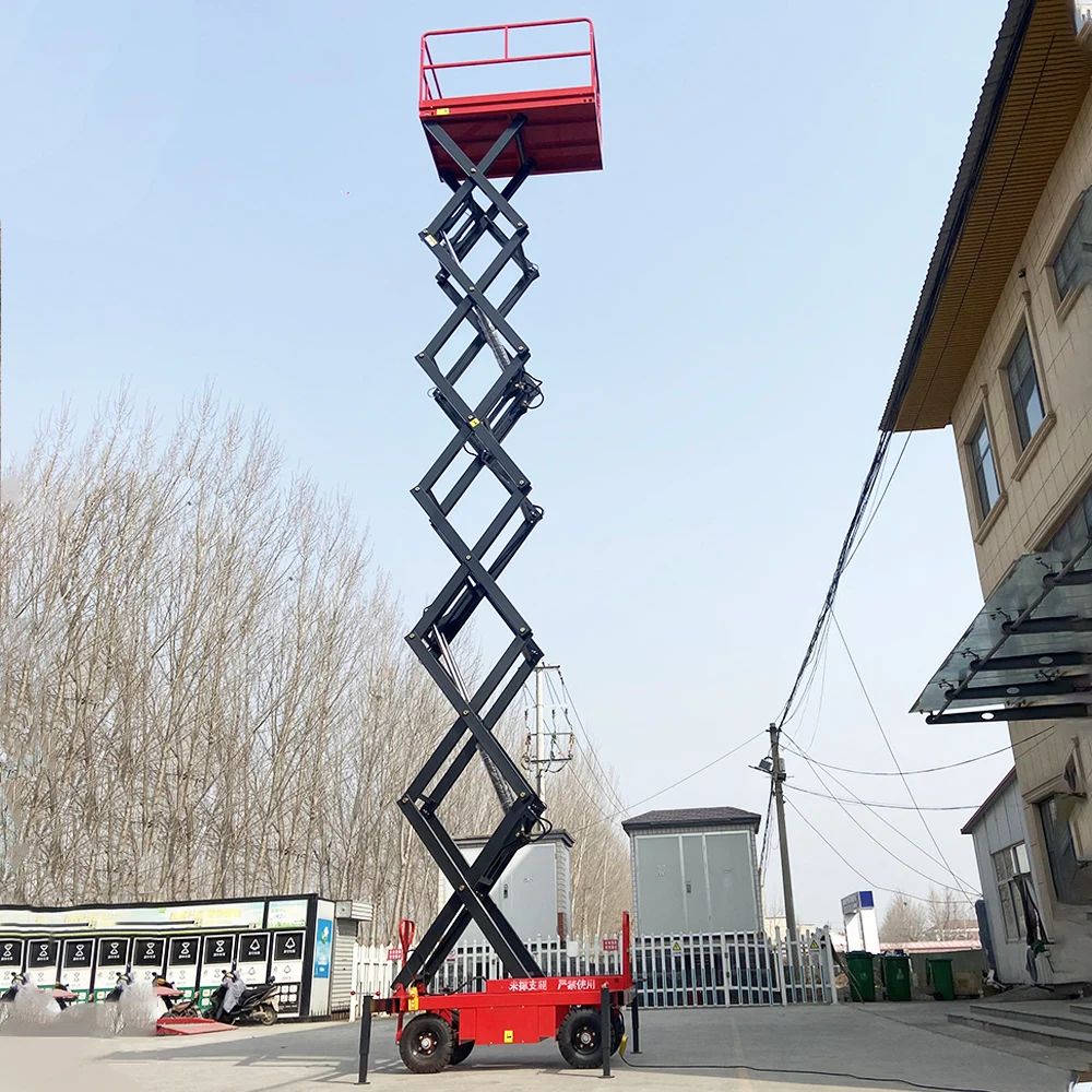 Mobile Hydraulic Lift Electric Lift Table Movable Scissor Lift Platform ...