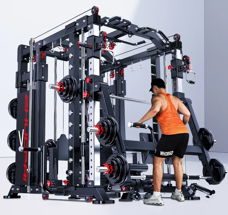 Smith Machine Fitness Equipment Home Multi-functional Large-scale Combination Set Commercial ...