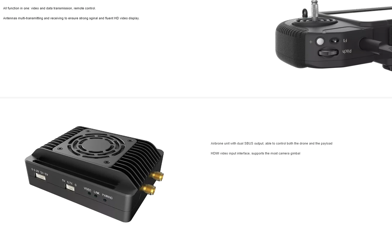 T18 All In One Handheld Ground Station Unmanned Remote Control Payload ...
