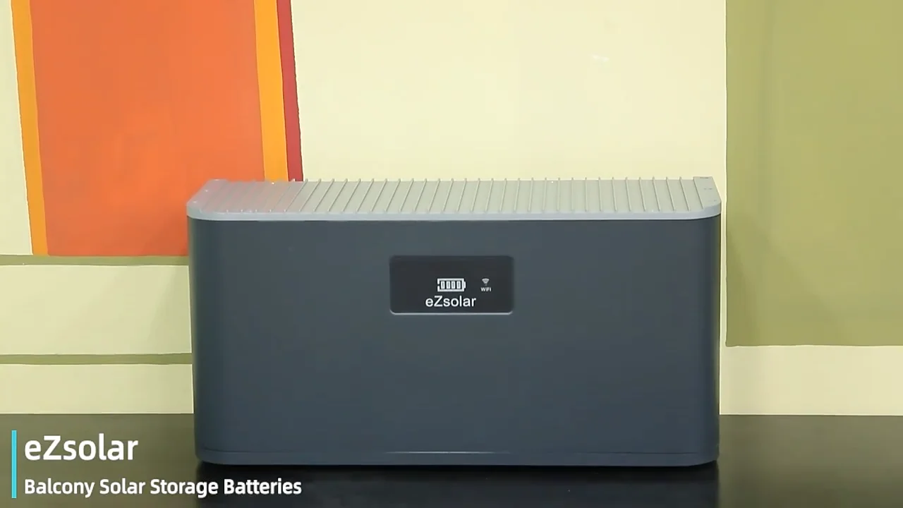 Ezsolar 1.5kwh Balcony Solar Energy Storage System 800w With Solar ...