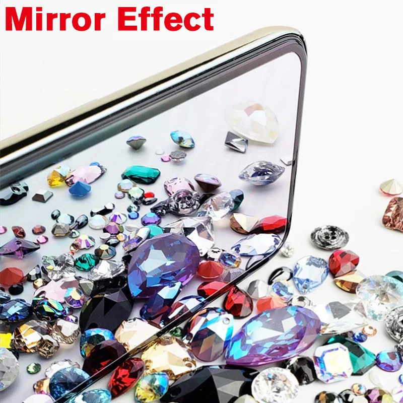 New Product Mirrored Privacy Screen Glass Protector Colorful Tempered ...