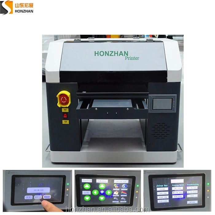 Honzhan Multifunctional A3 Digital Flatbed Uv Printer For Marble Metal ...