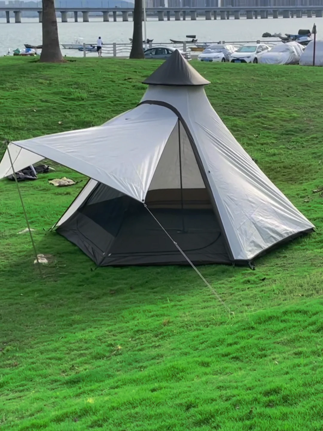 Vidalido Teepee Tent Yurt Indian Pyramid Camping Family Tent Multi ...