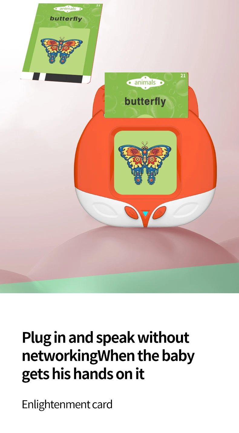 English Alphabet Flash Card Machine Custom Educational Talking Flash ...