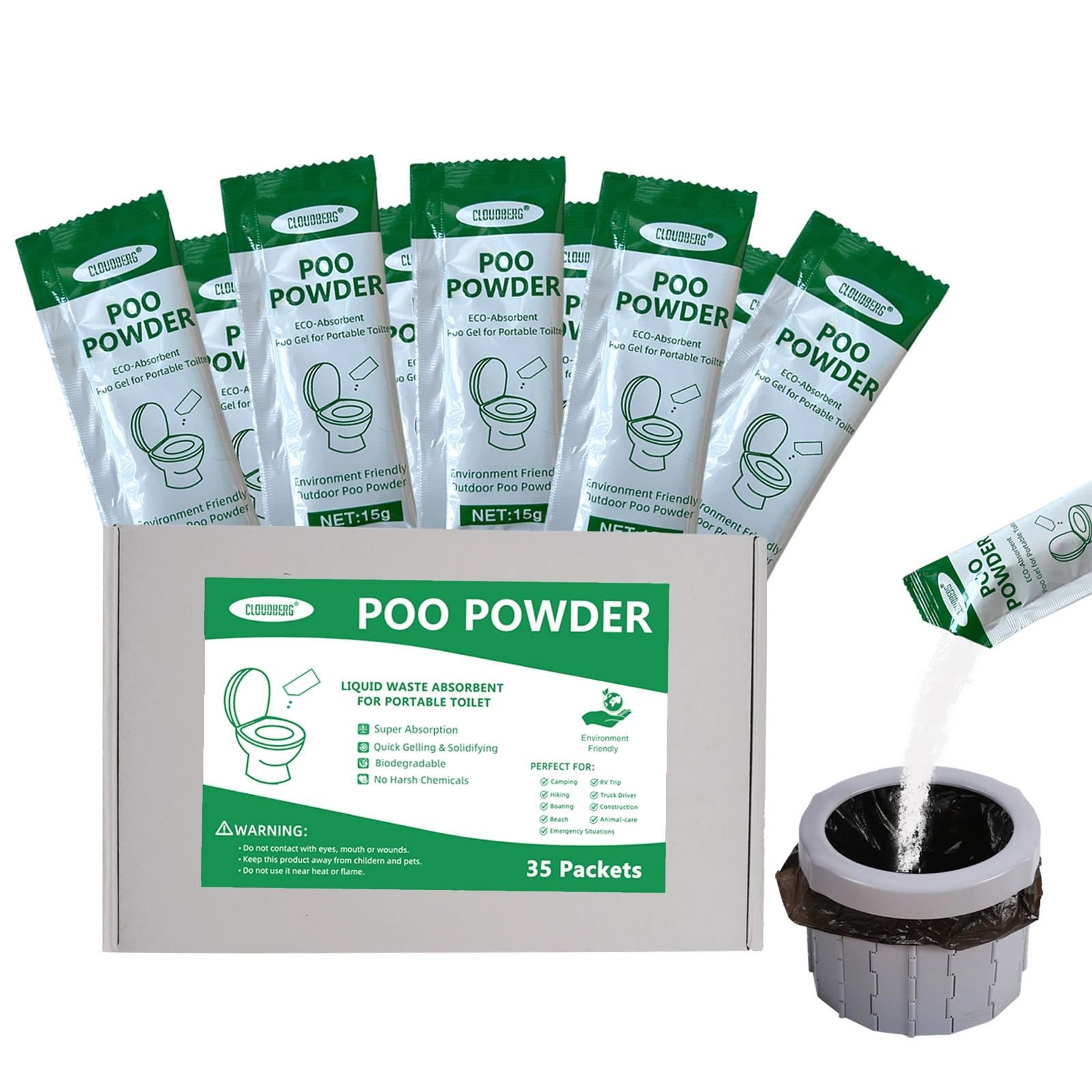 Liquid Waste Solidifier Biodegradable Super Absorbent Polymer SAP Poo ...