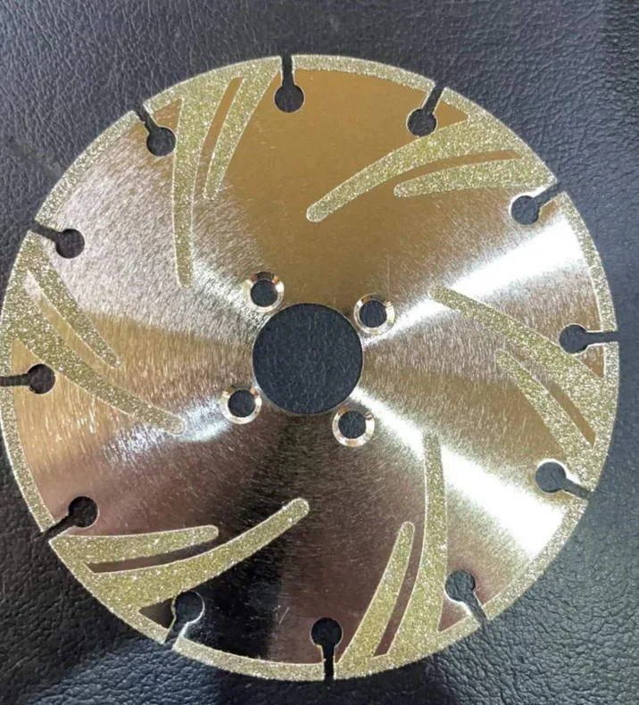 115-230mm single and double sided plated marble diamond coated ceramic ...