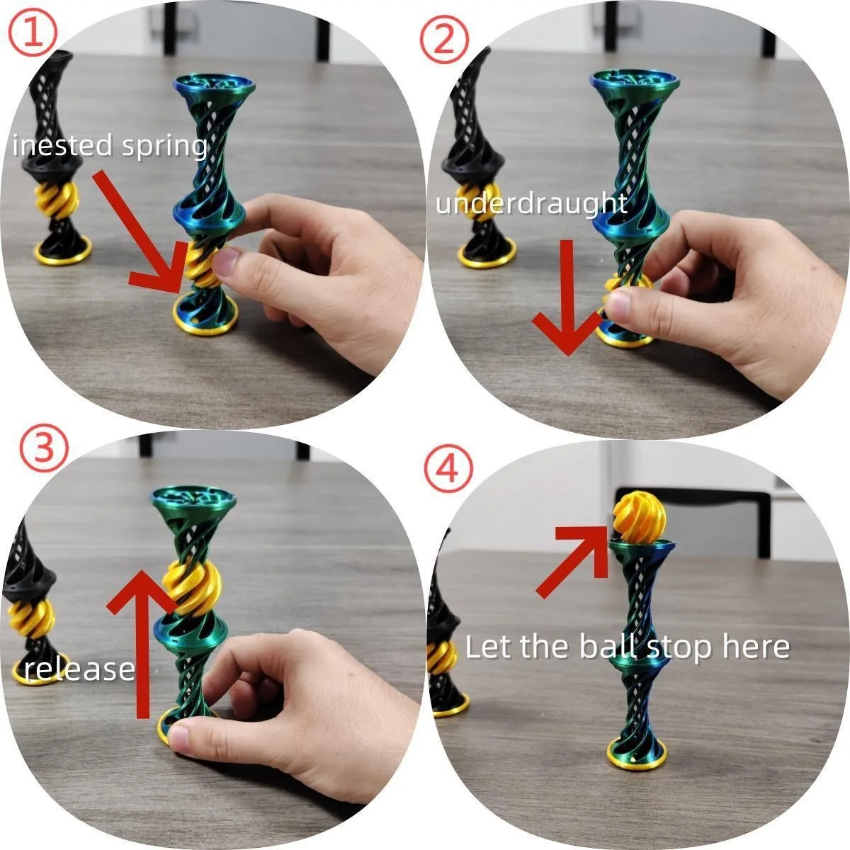 3D Printed Jumping Fidget Toys Jumping Figure Collectible Surprise Toy ...