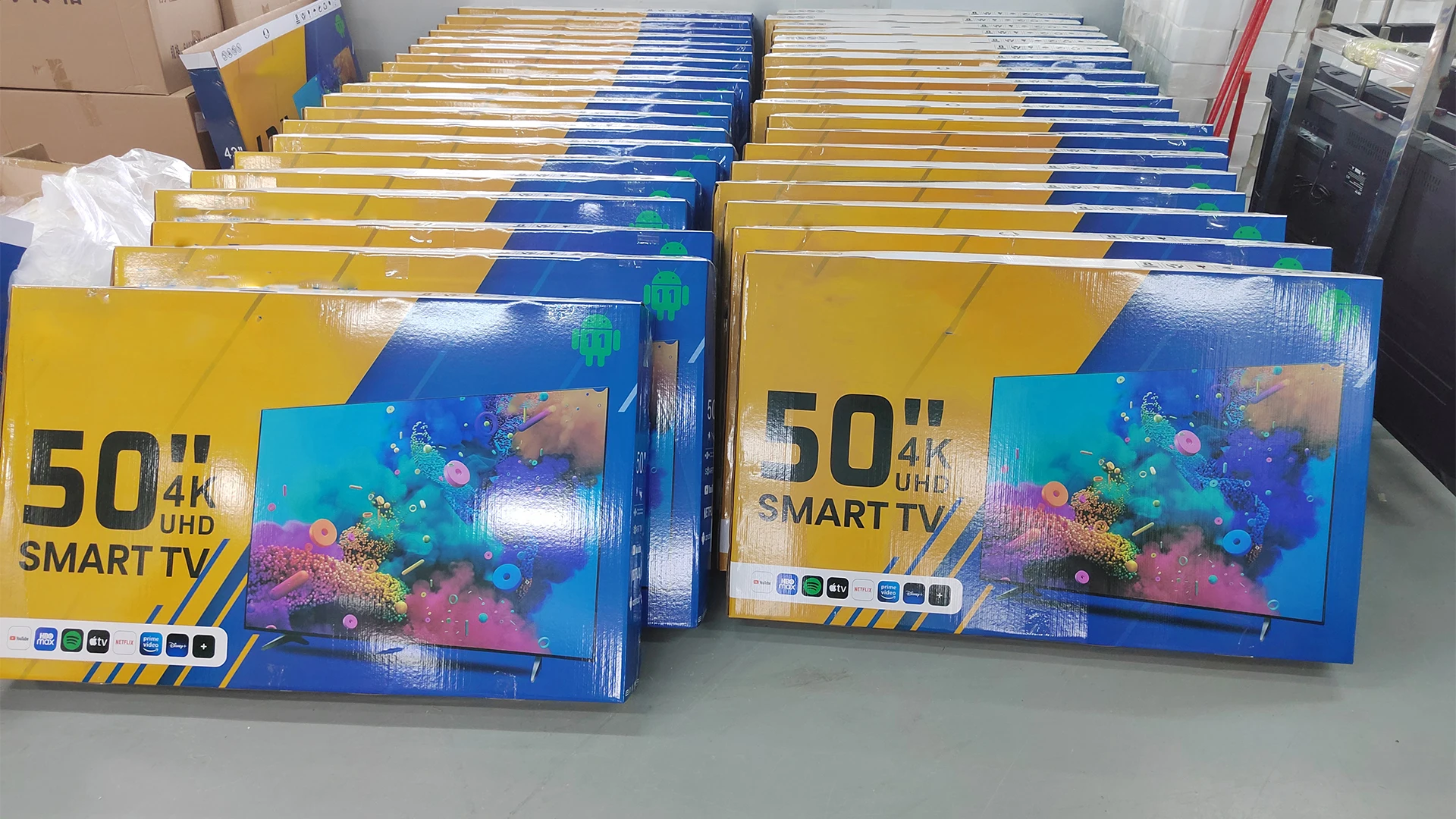 Flat Screen 50 Inch 4k Tv Lcd Television Uhd Led Tv 55 65 Inch Smart Tv ...