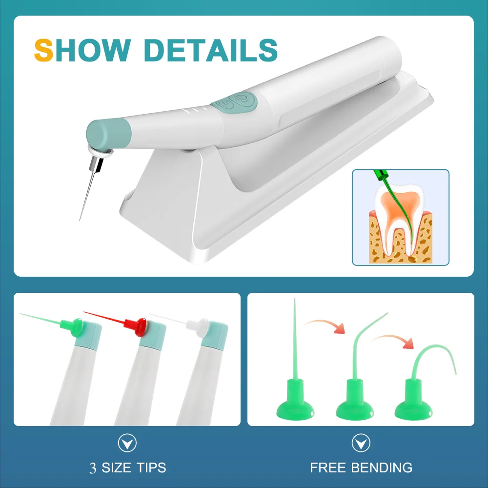 Dental Endo Activator Sonic Irrigator Handpiece With 120pcs Endo Tips ...