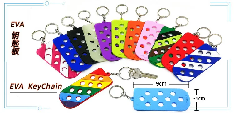 Custom Domino Keychain - Soft EVA Design with Charm Hole