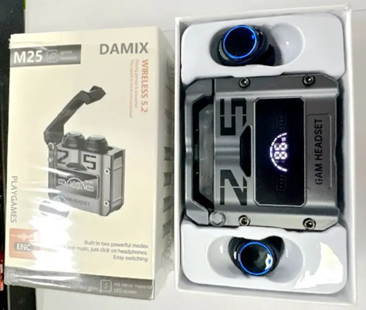 Factory Wholesale Price M25 TWS Game Earbuds In-ear Headphones