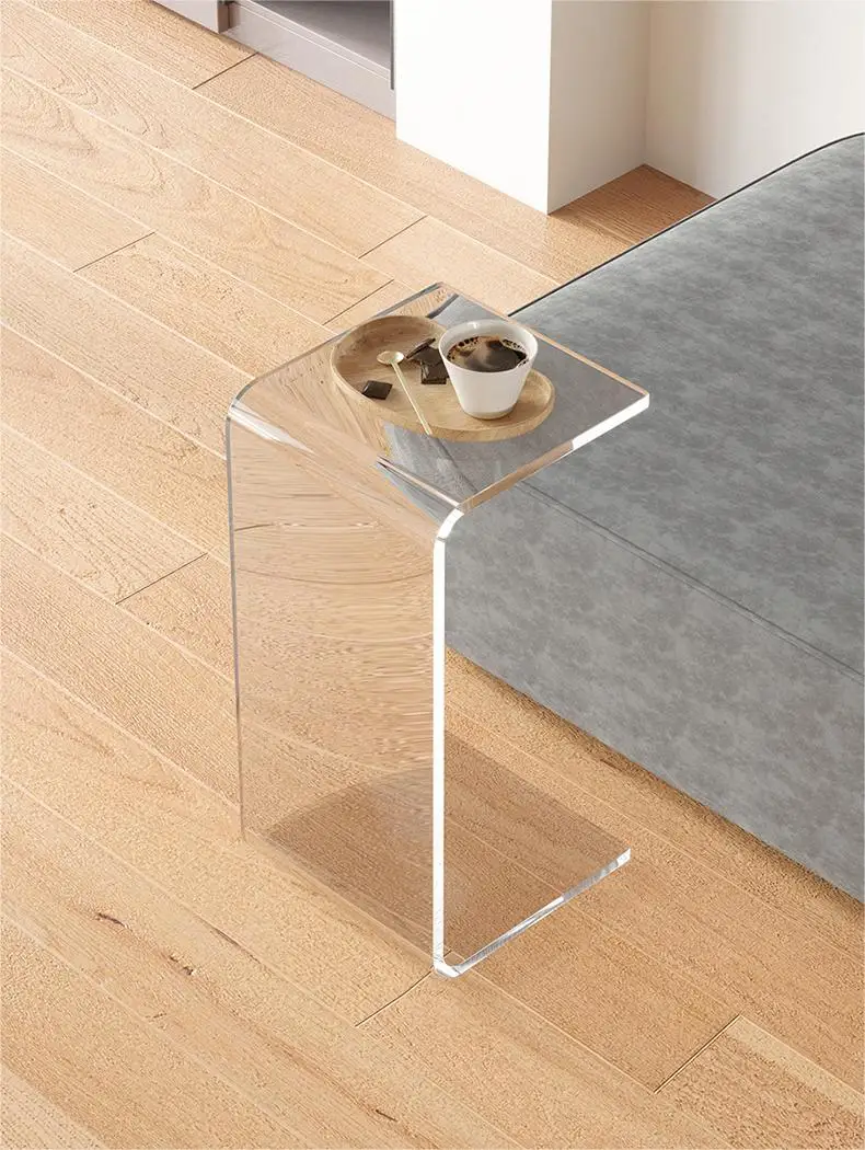 Modern Luxury Acrylic Coffee Table Transparent Clear View Stylish ...