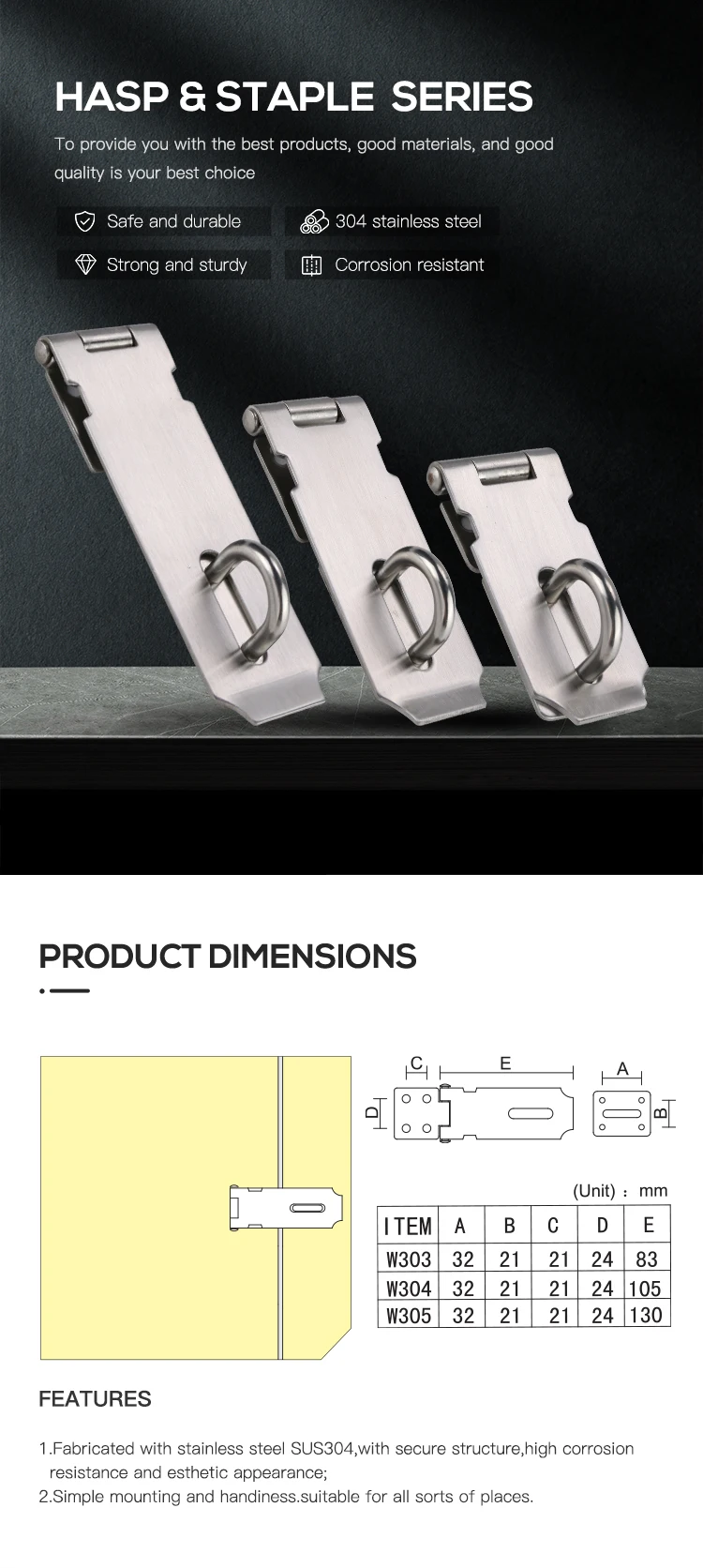 New Innovative Products Metal Stainless Steel Hinge Heavy Duty Spring ...