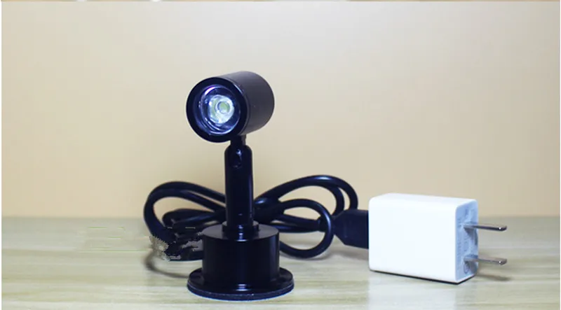 Led Usb Spotlight 3w Dc5v Jewelry Cabinet Showcase Counter Lamp Surface ...