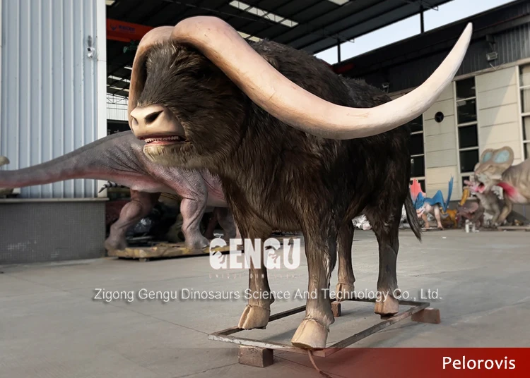Lifelike Animal Model Customised Handmade Pelorovis Statue| Alibaba.com