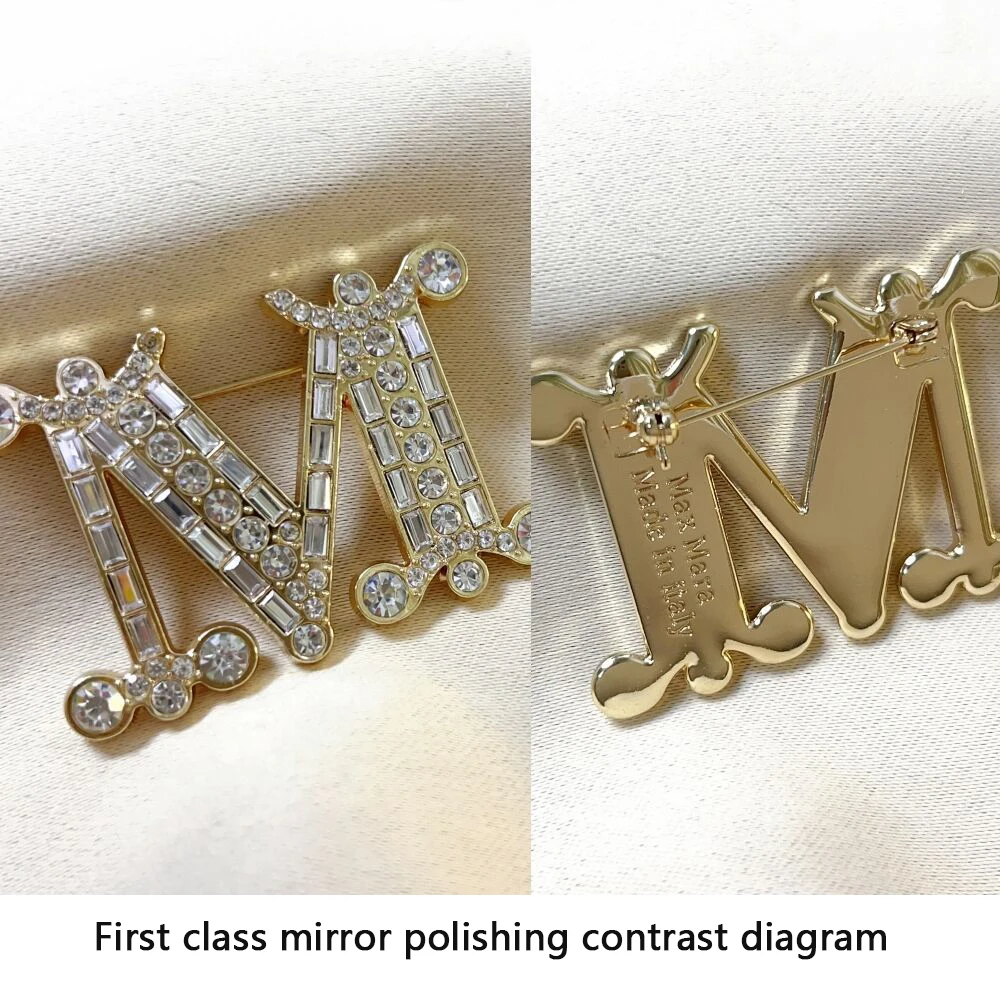 Luxury Women's Alphabet Brooch Jewelry Inspired Designer Brooches and ...