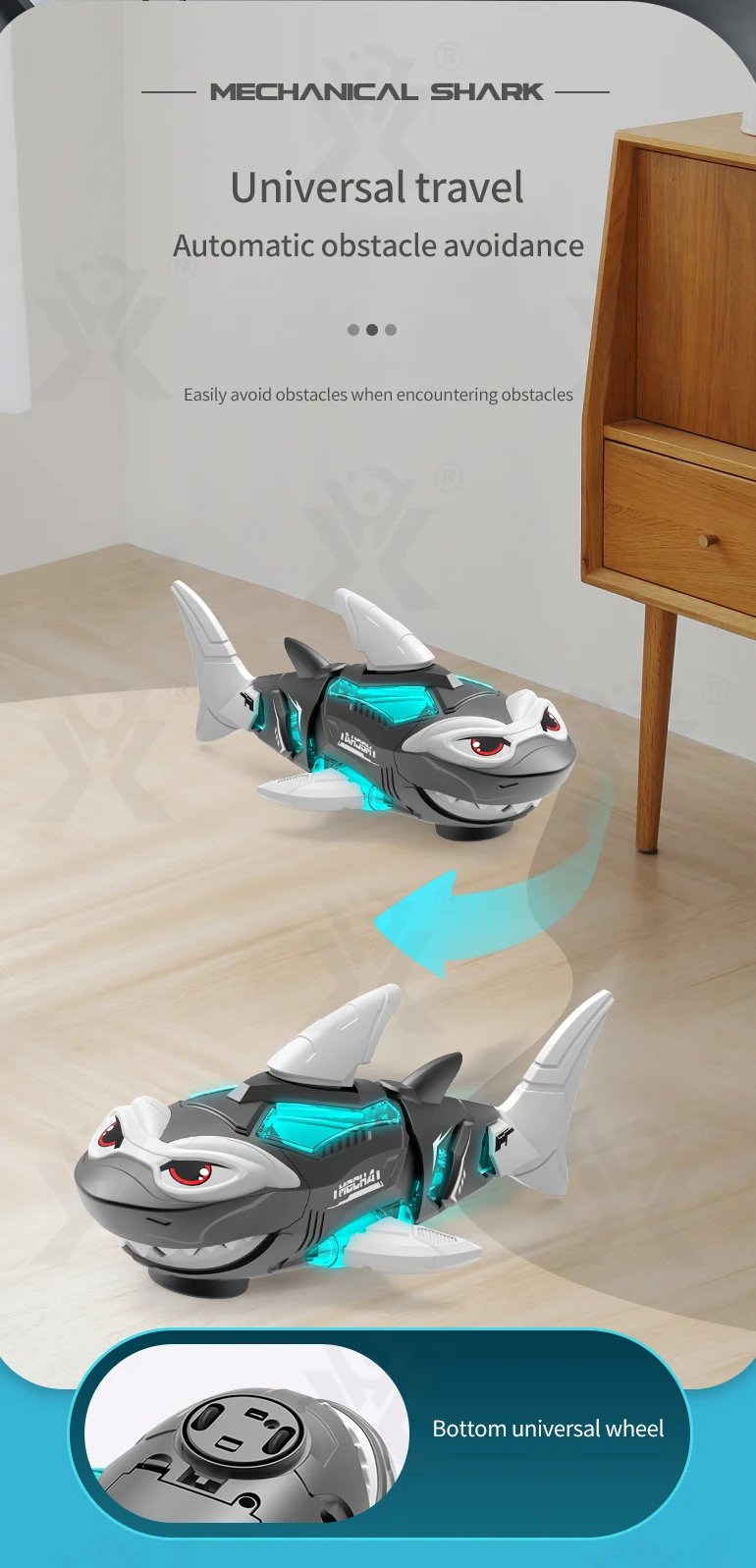 Chengji Kids Toys - Battery Operated Electric Shark Toy