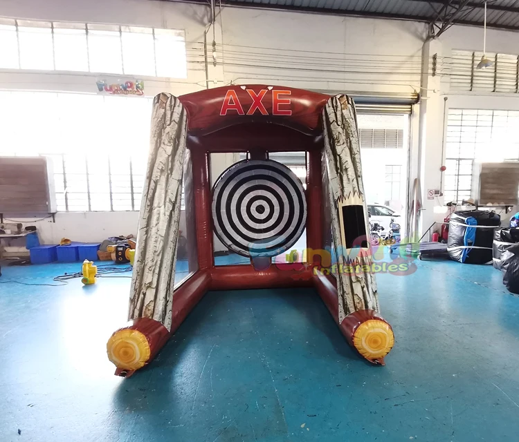 Interactive Inflatable Axes Throwing Dart Carnival Sports Game For ...