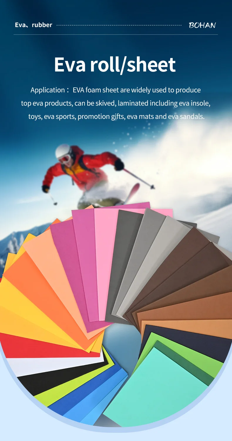 Eva Sheet/color Eva Foam Sheet Raw Material Goma Eva Roll Material ...