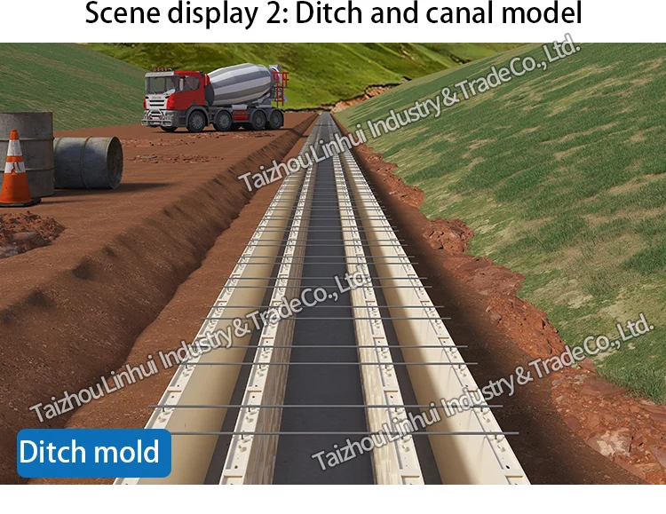 Concrete Wall Mold Fence Retaining Wall Gutte Water Channel Column ...