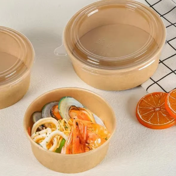 Customized Cake Packaging Box Bakery Kraft Paper With Transparent ...