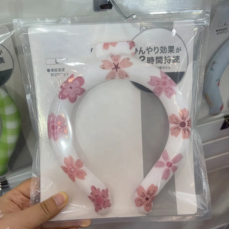 Reusable Automatic Ice Cooling Neck Wrap Portable Cooler Neck Ring Cold ...