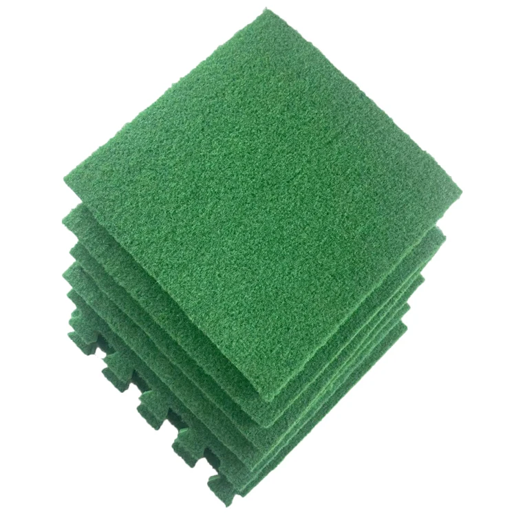 Perforated Perforation Green Non-toxic Eva Puzzle Turf Tiles Natural ...