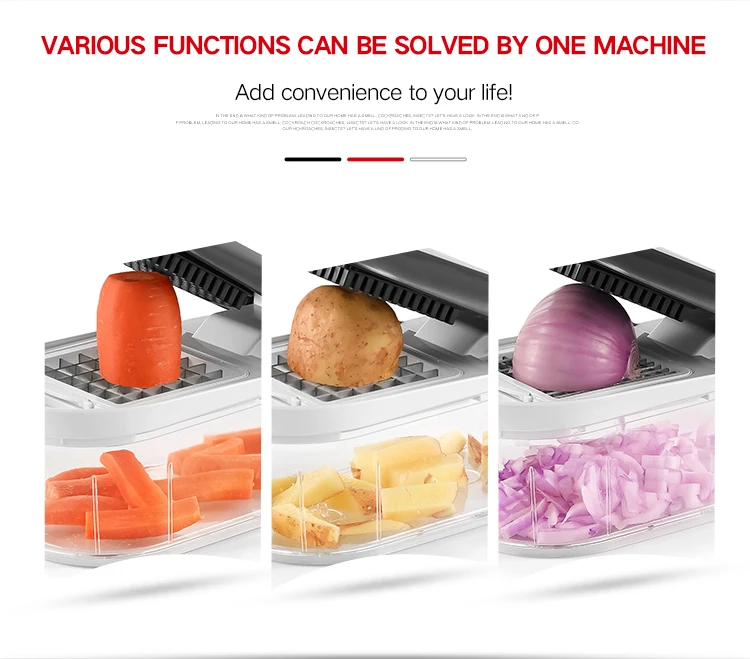 Kitchen Multifunction Manual Fruit Veggie Cutter Onion Dicer Vegetable ...