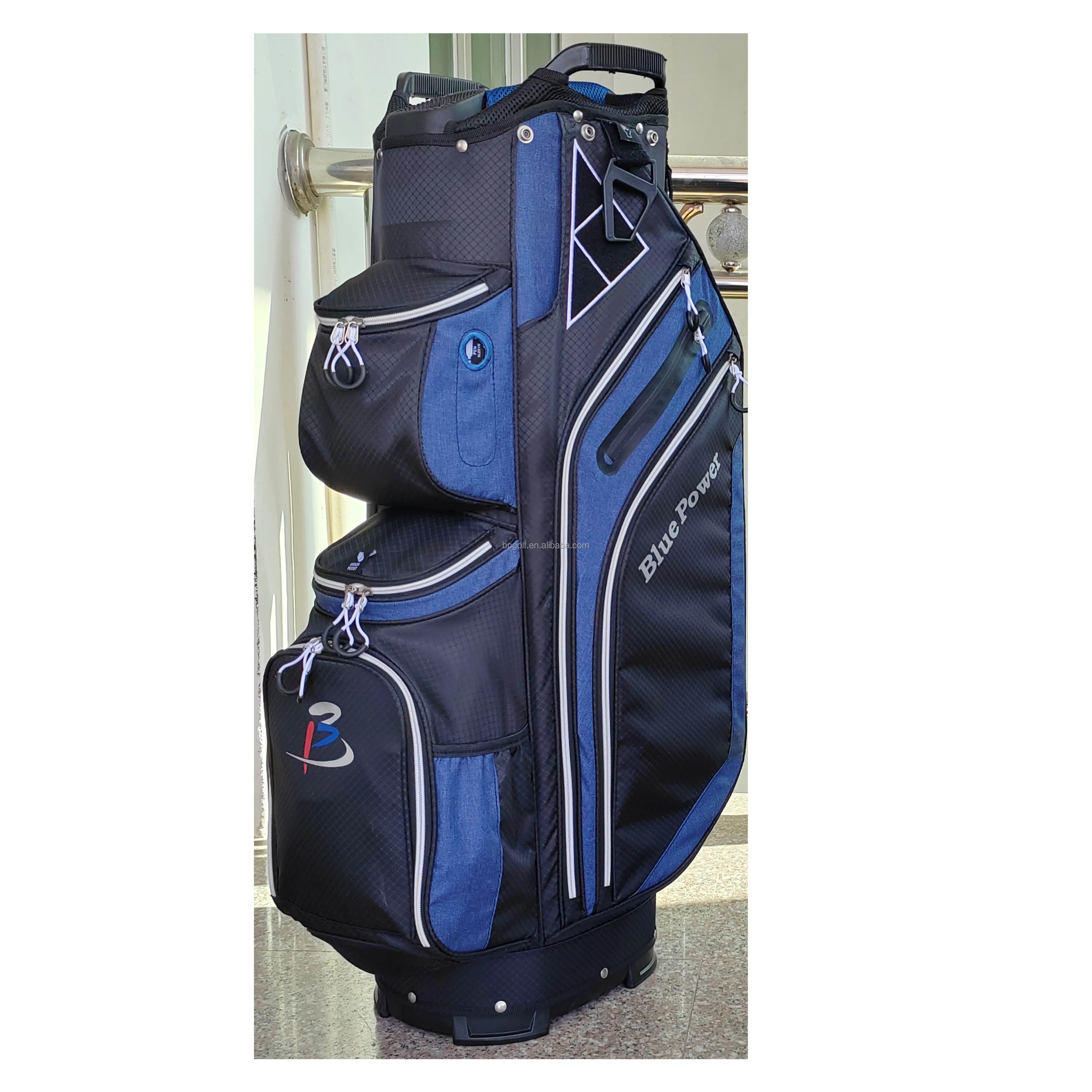 Classy Design Golf Cart Bag 14 Way Full Length With Cooler,Rain Hood ...