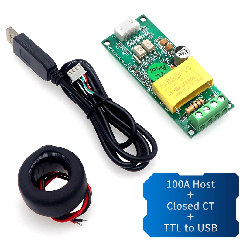 Pzem-004t 220v Ttl Modbus Ac Ammeter Voltmeter Electricity Energy Meter ...