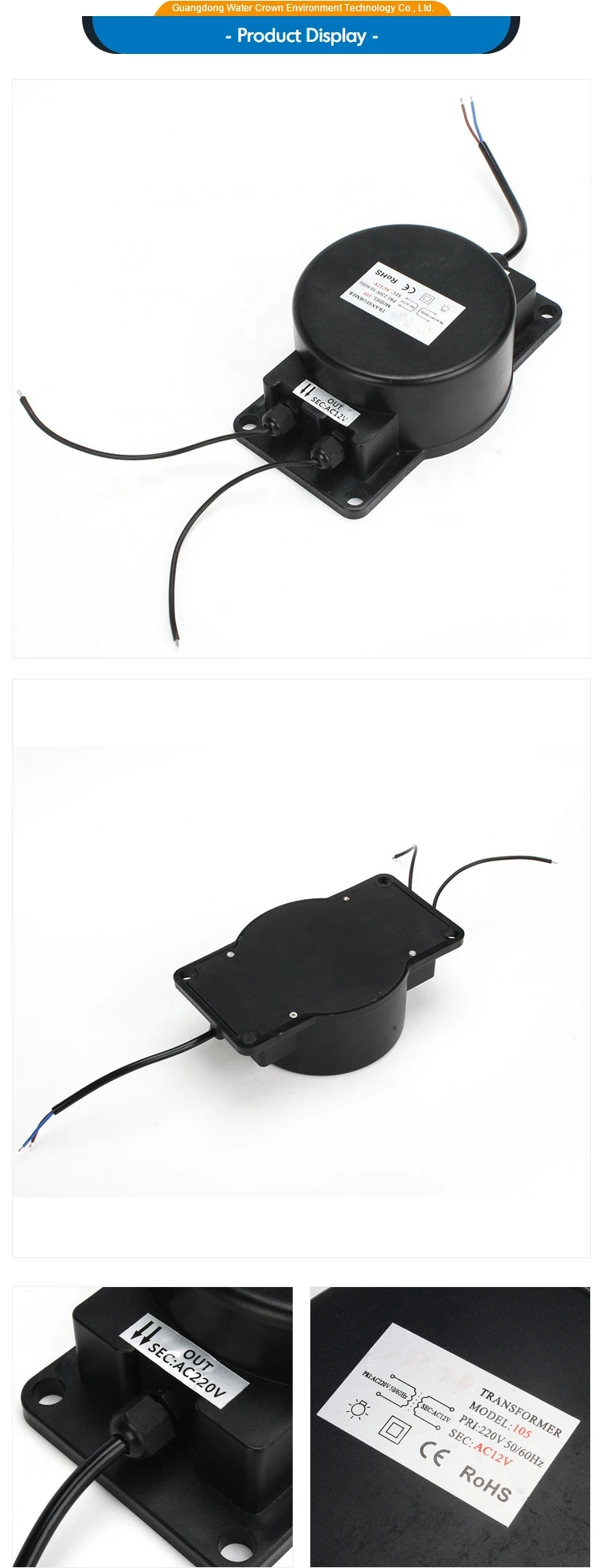 Water Crown Transformer Ip68 Grade 12v 24v Swimming Pool Light ...