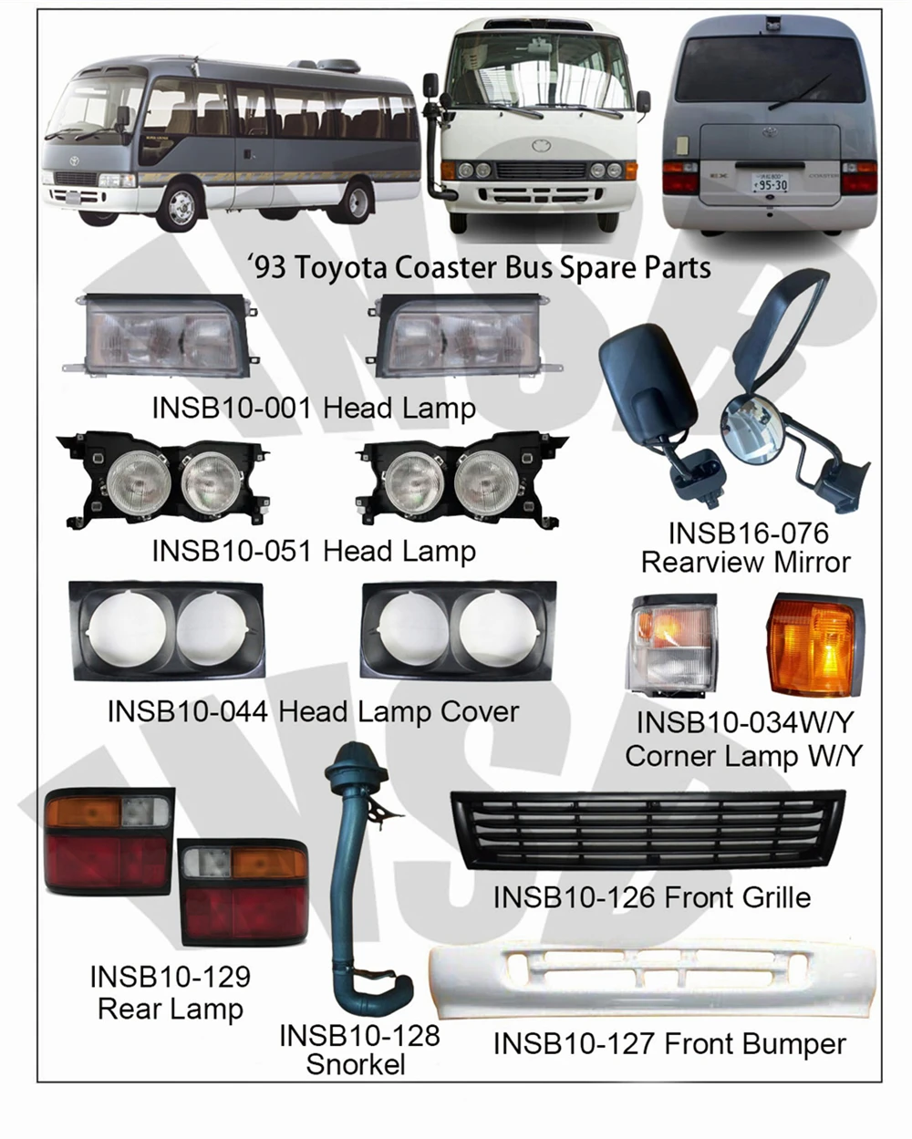 Blower Fan Motor for Toyota Coaster Bus - INCE000036