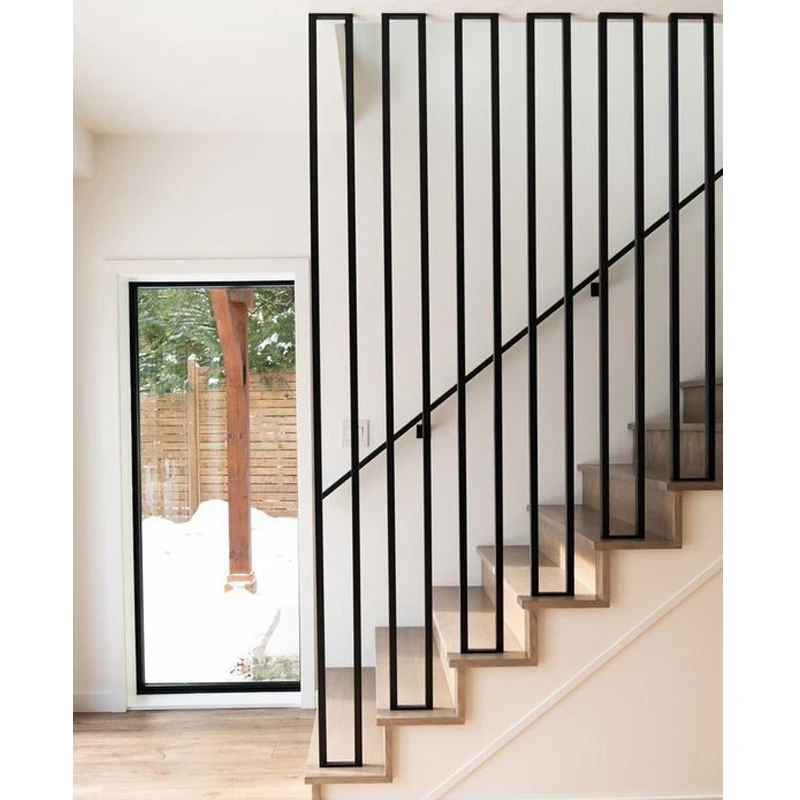 Simple Interior Wrought Iron Stair Hand Railings Decorative