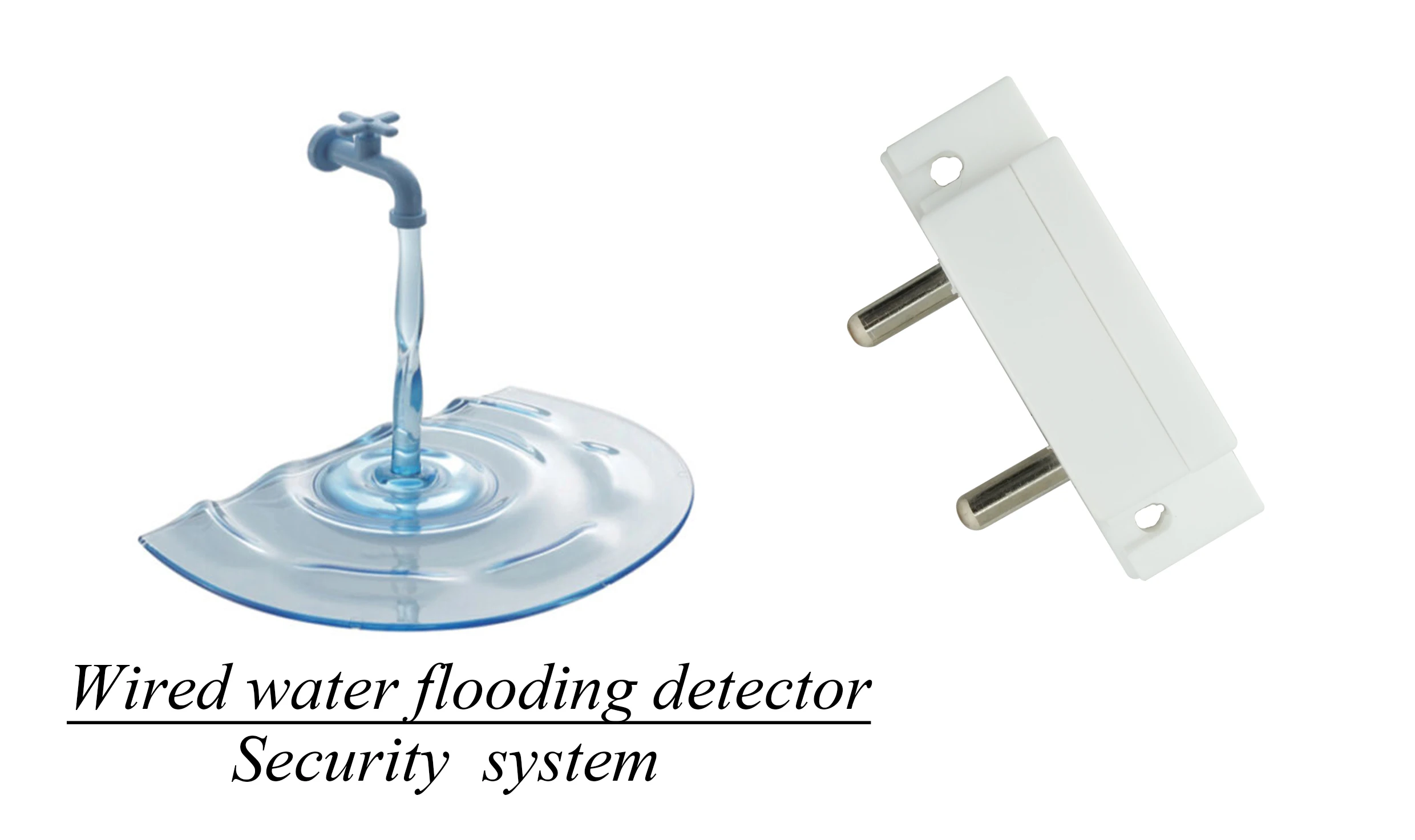 Wired Security Water Flooding Detector for Home Use
