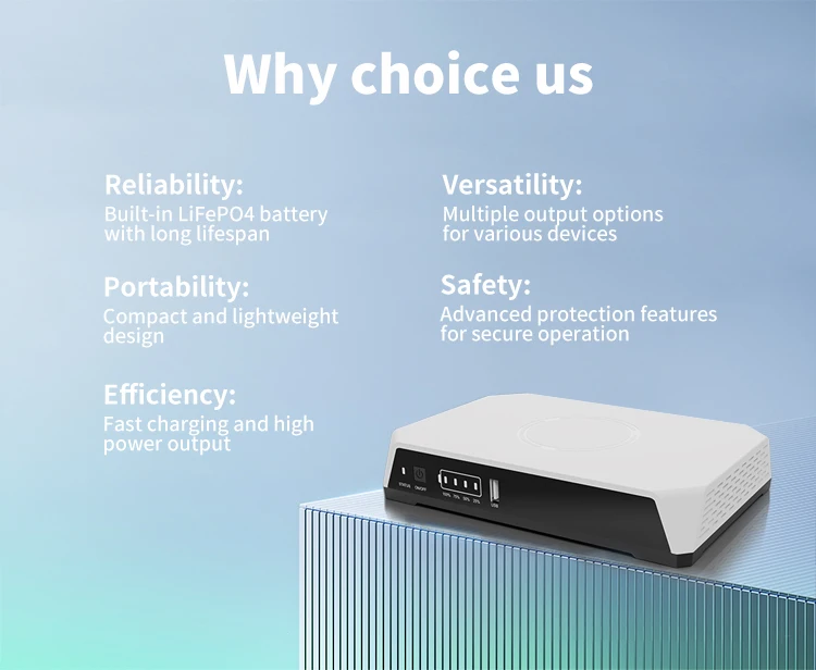 SKE Mini DC UPS 20000mah - Reliable Power for CCTV & Router