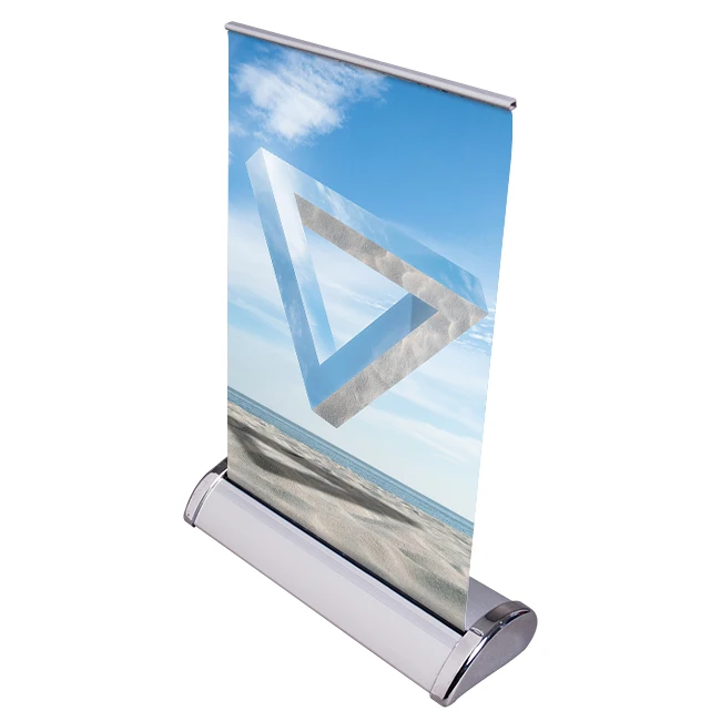 Mini A3 A4 Pull up Banner Stand Table Top Roll up Banner Mini ...