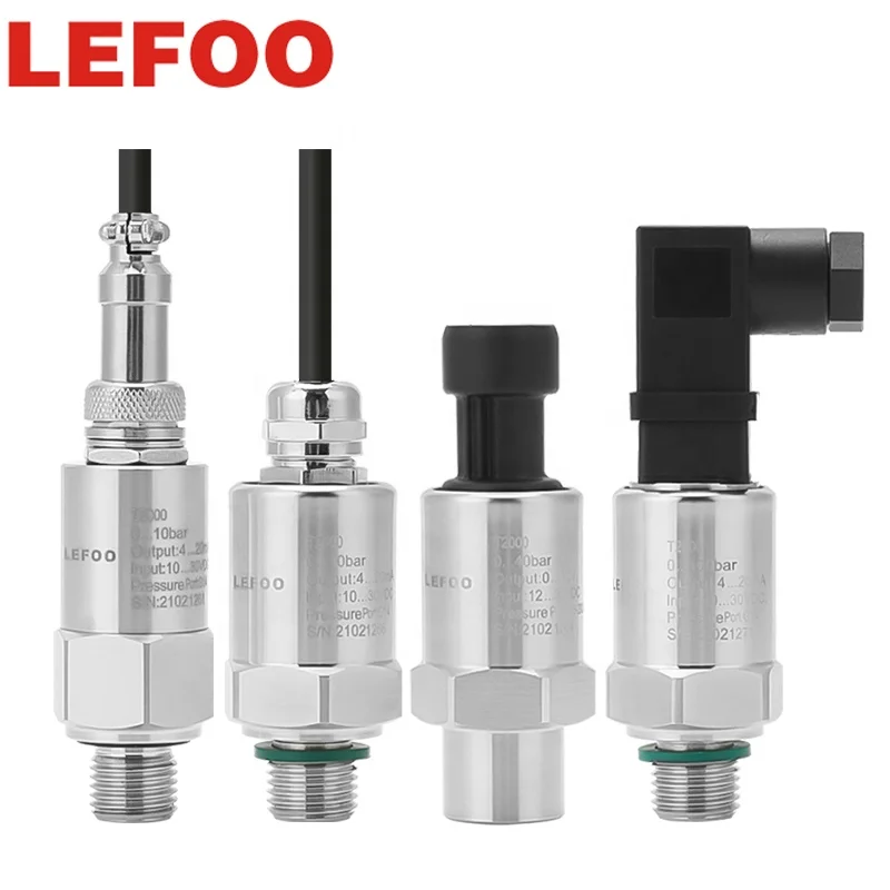 Lefoo Pressure Sensor 4-20ma Water Oil Air Pressure Measurement 304 Stainless Steel Pressure ...