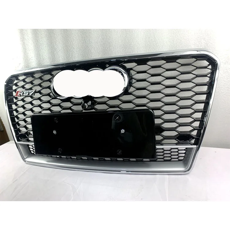 Automotive Front Bumper Grill Center Honeycomb Grille Frame Quattro ...